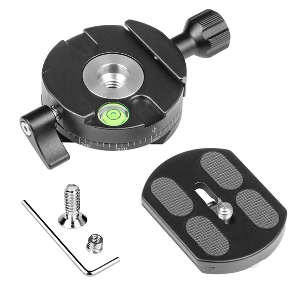 Koolehaoda Panoramic Tripod Head 360° Panoramic Panning Base Pan Head ...